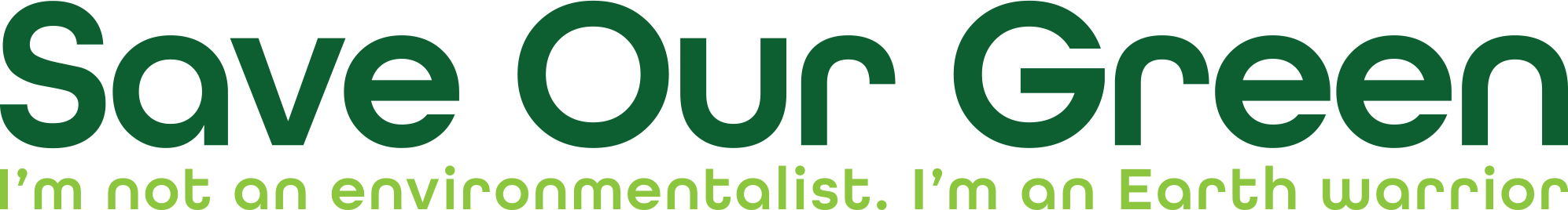 Save Our Green logo and Banner - Save Our Green